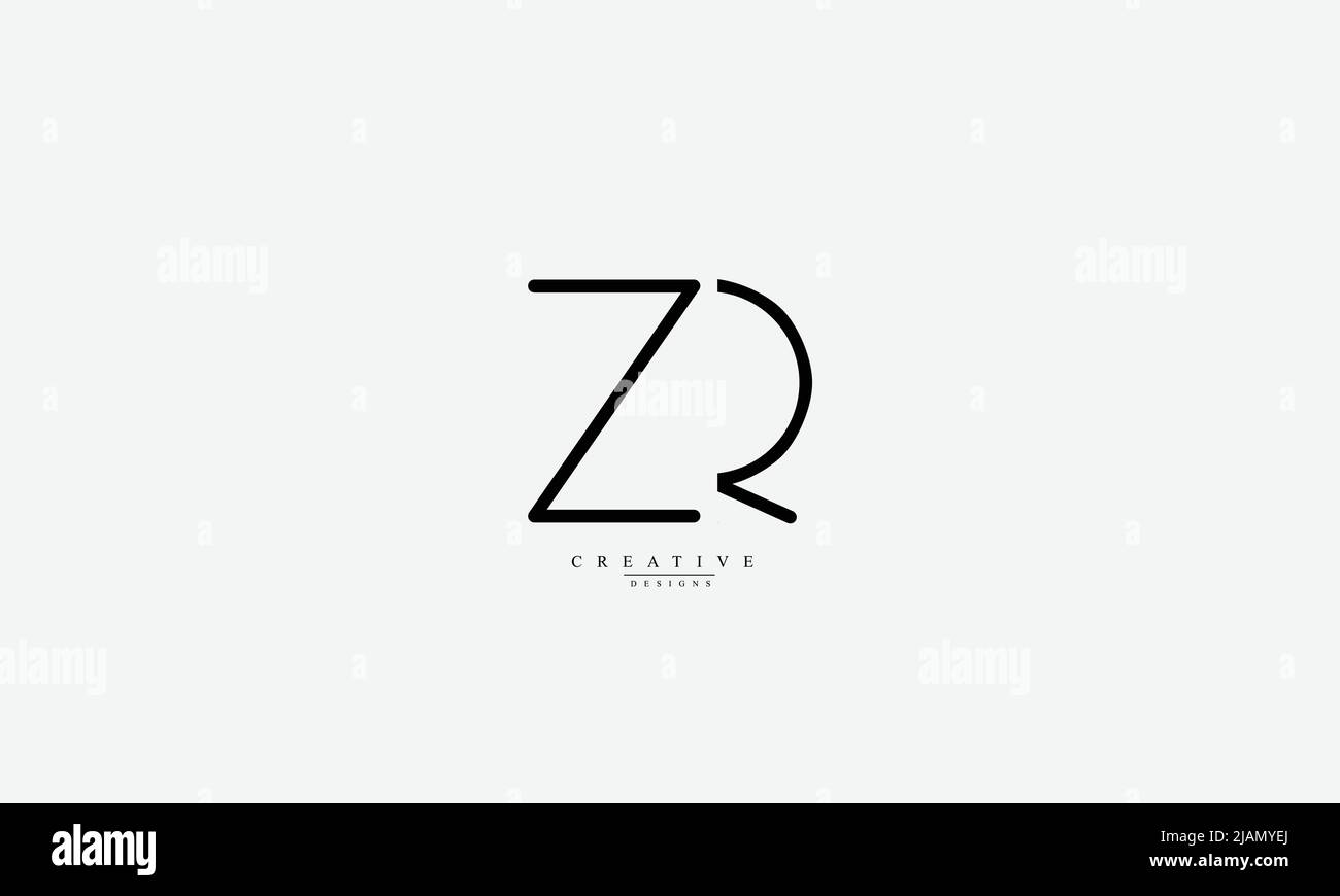 Rz initials logo Black and White Stock Photos & Images - Alamy