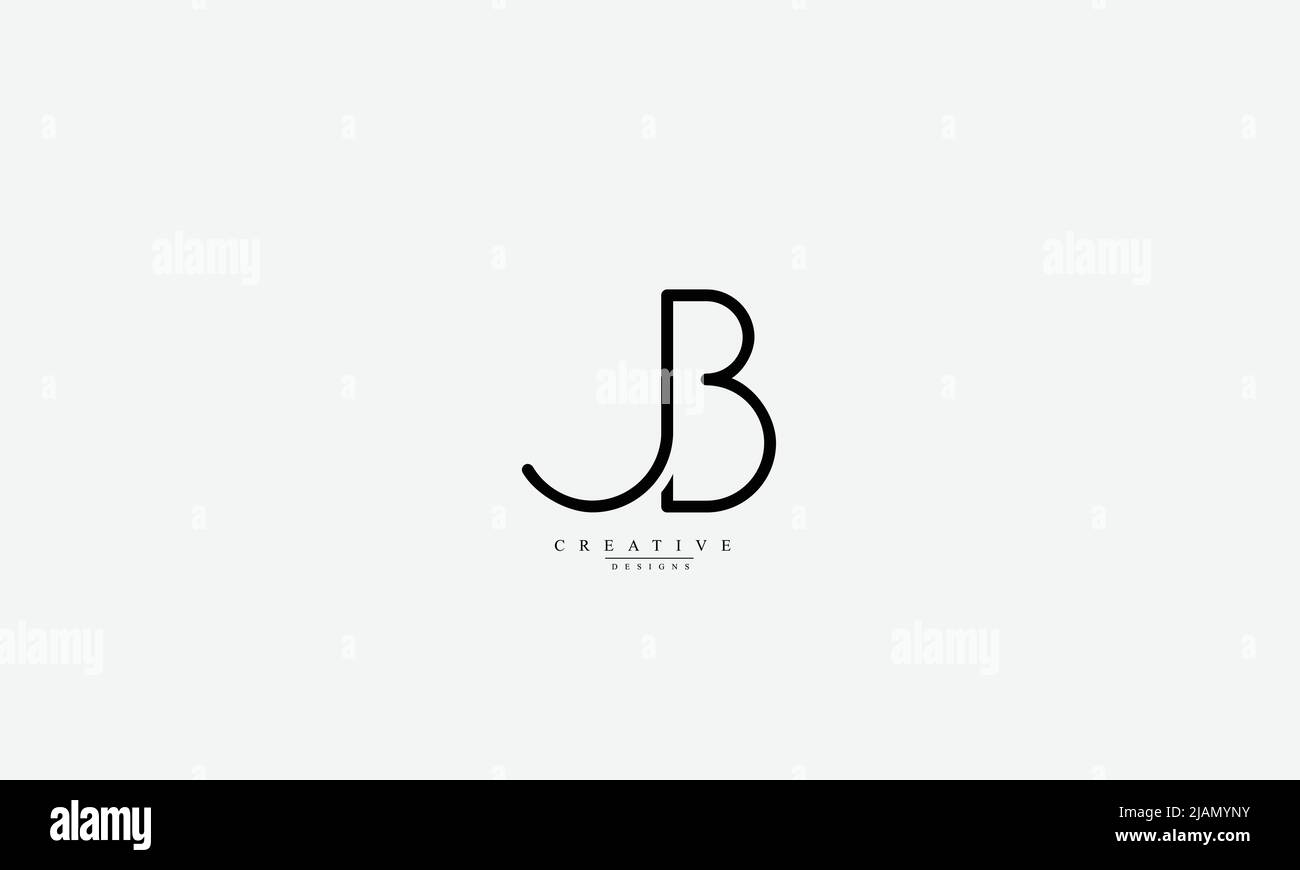 Alphabet letters Initials Monogram logo JB BJ J B Stock Vector Image & Art - Alamy