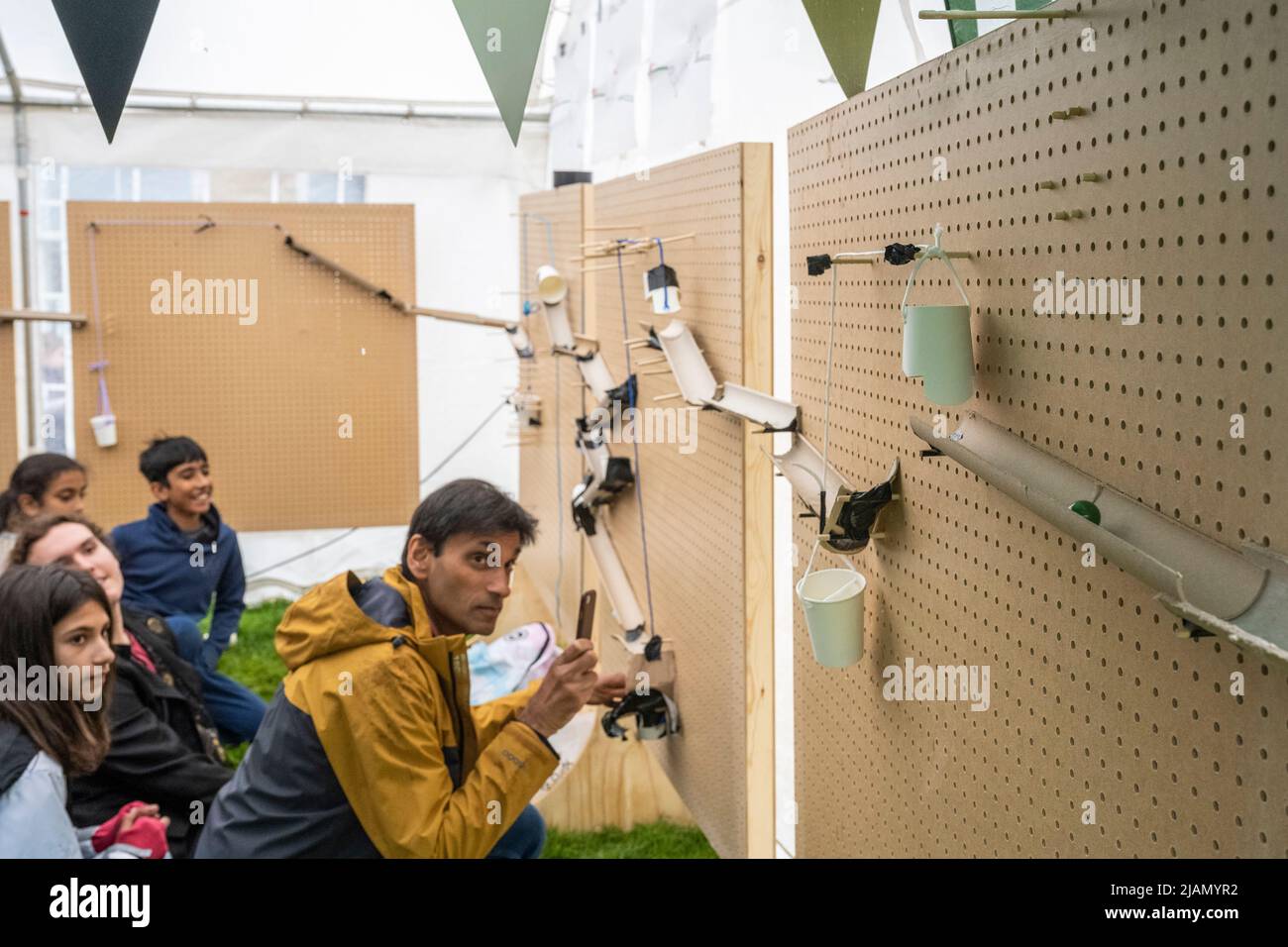 London, UK. 31 May 2022. Participants at a workshop led by Joseph ...
