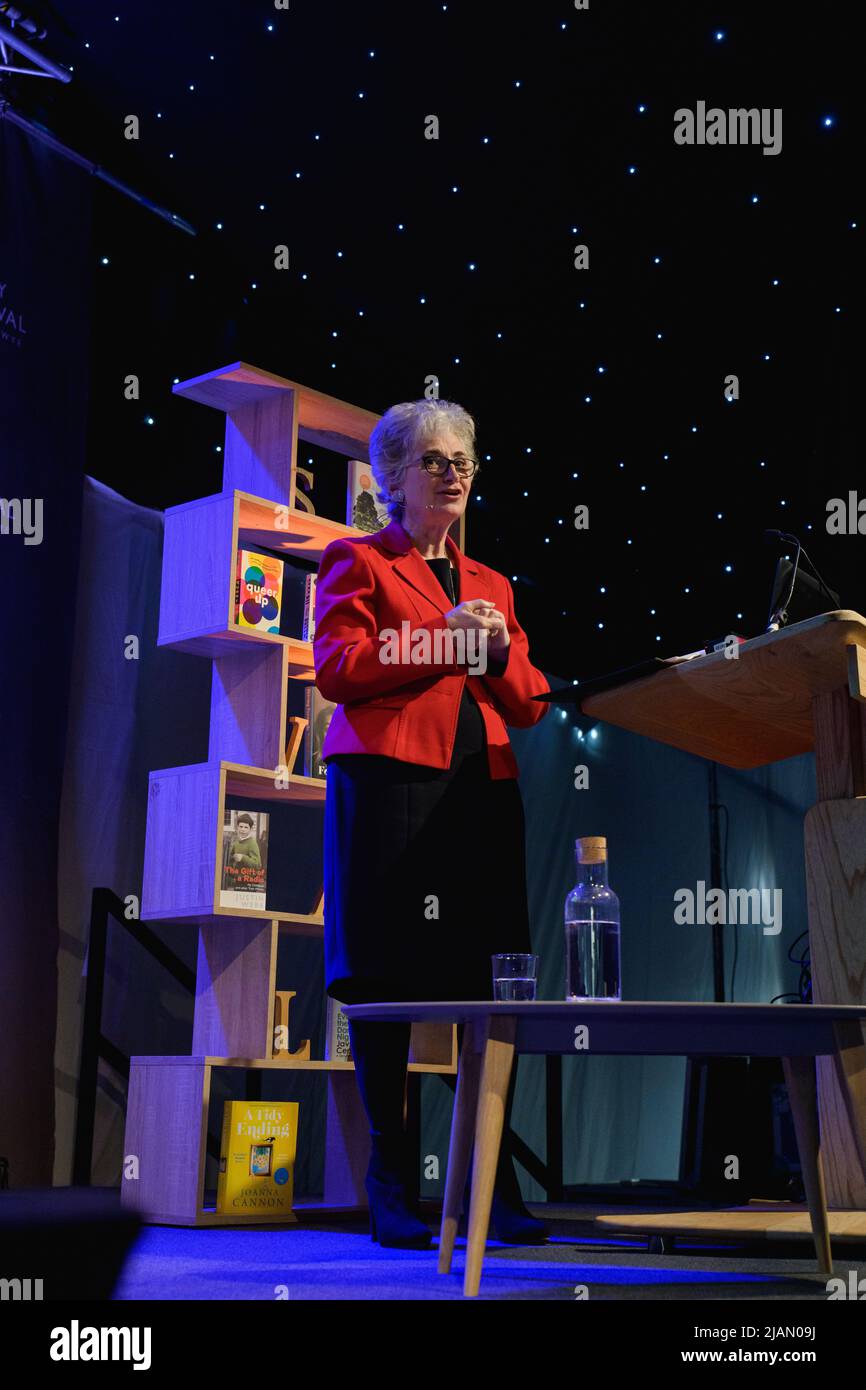 Hay-on-Wye, Wales, UK. 31th May, 2022. Nicolette Jones at Hay Festival ...
