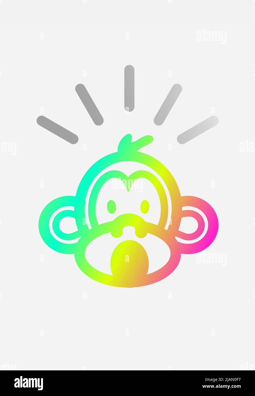 Monkey open mouth Stock Vector Images - Alamy