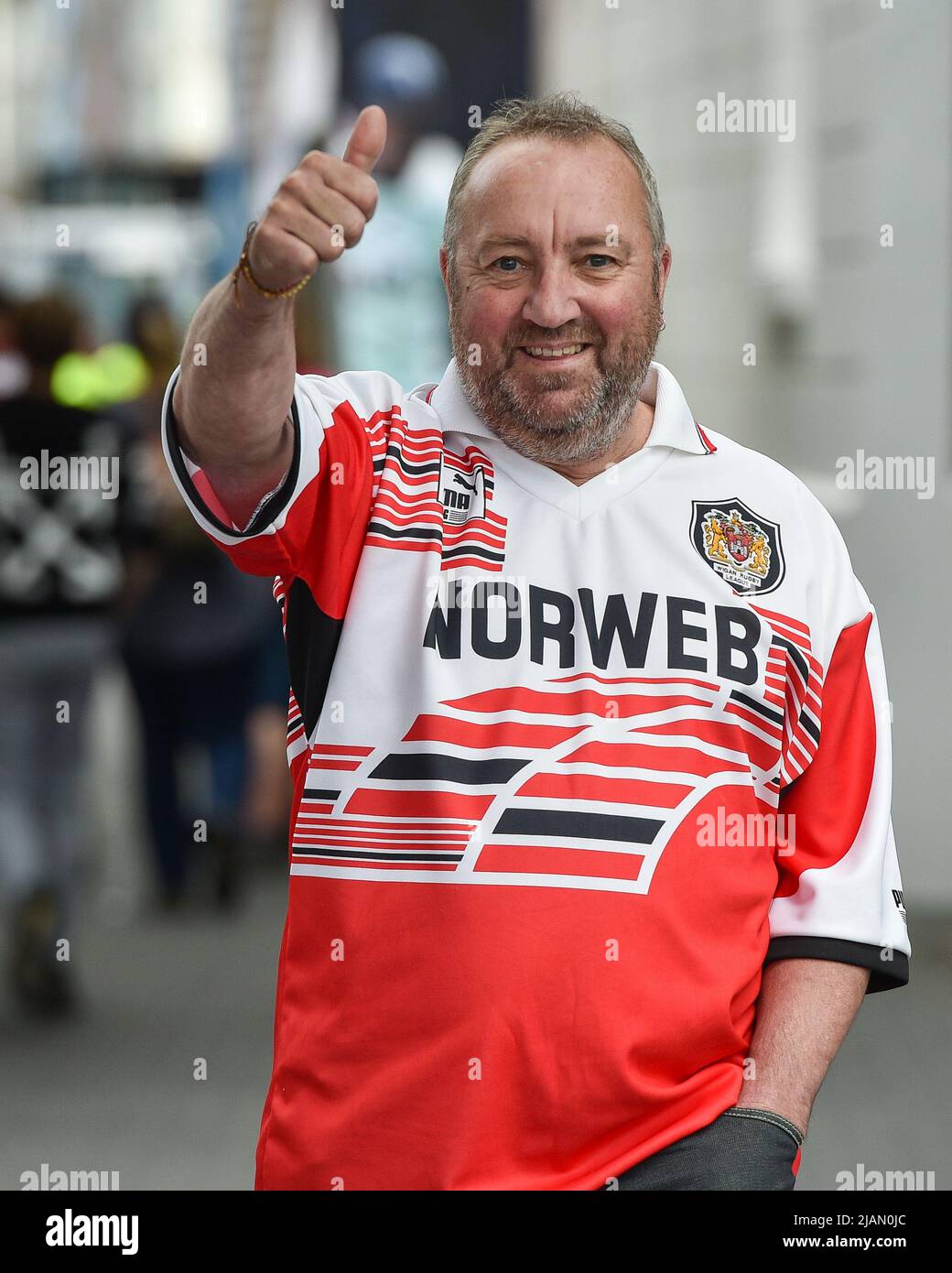 London, England - 28th May 2022 - Fans of Wigan Warriors. Rugby League ...