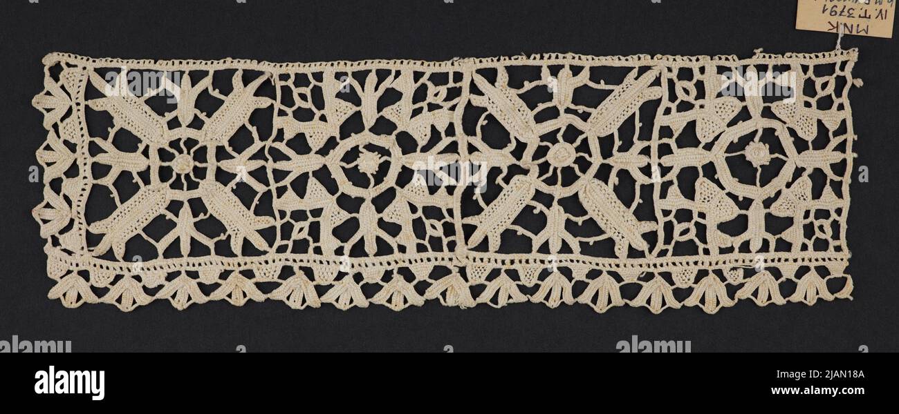 Fragment of reticella lace unknown Stock Photo - Alamy