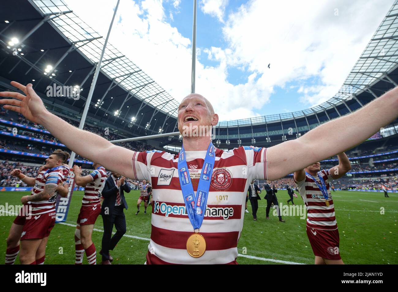 London, England - 28th May 2022 - Liam Farrell of Wigan Warriors ...
