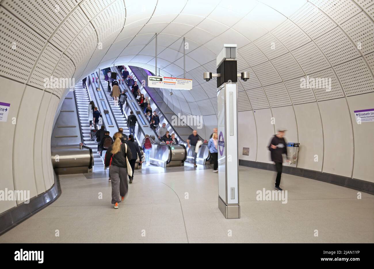 Elizabeth Line Station Entrance High Resolution Stock Photography and ...