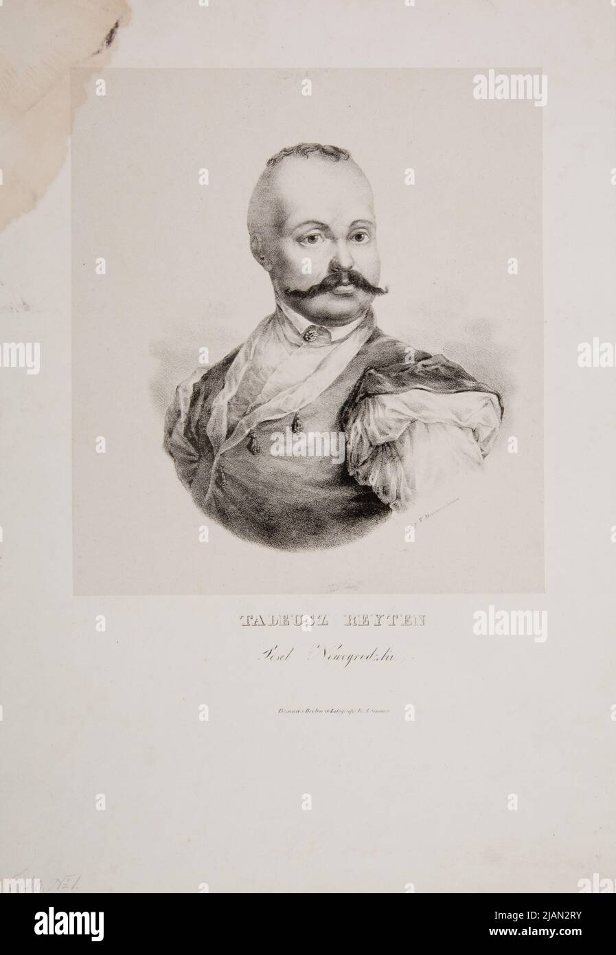 Tadeusz Reytan (Rejtan) (1742 1780), Member of Parijament of Nowogródek ...