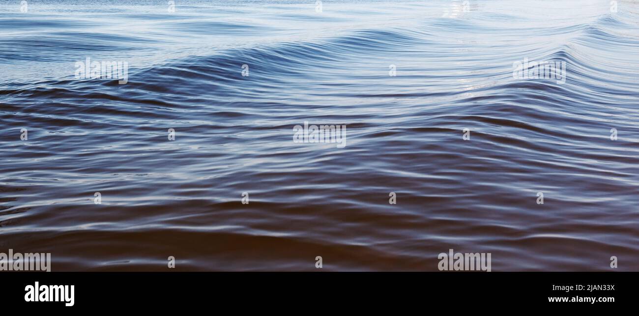 Beautiful blue small water waves in the lagoon. The photo is suitable ...