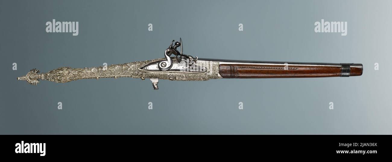 Pistol with a rock castle unknown scrux Stock Photo - Alamy