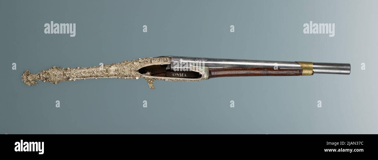 Pistol with a rock castle unknown scrux Stock Photo - Alamy