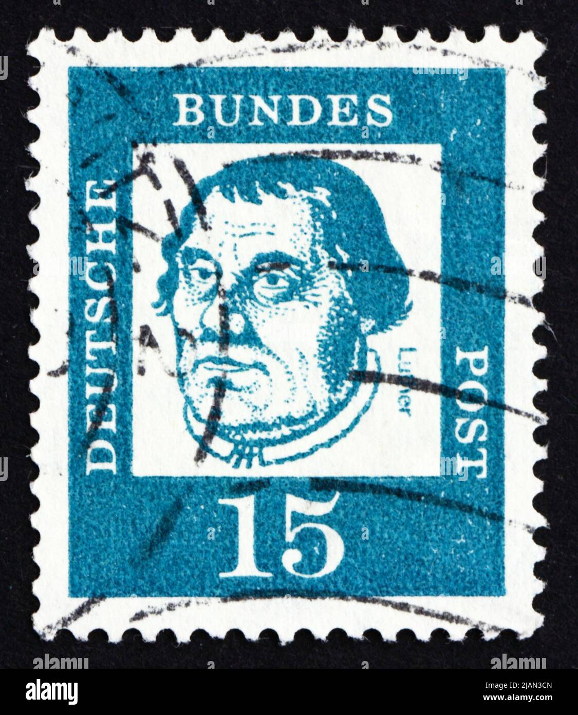 GERMANY - CIRCA 1963: a stamp printed in the Germany shows Martin ...