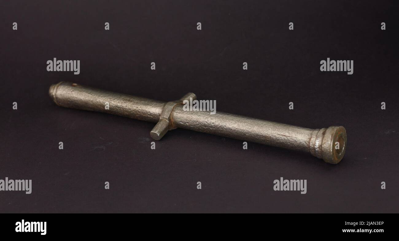 The barrel of a portable cannon Stock Photo - Alamy