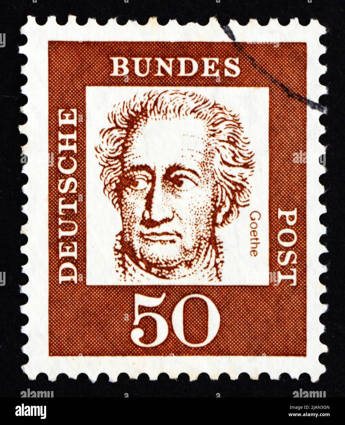 GERMANY - CIRCA 1961: a stamp printed in the Germany shows Johann ...