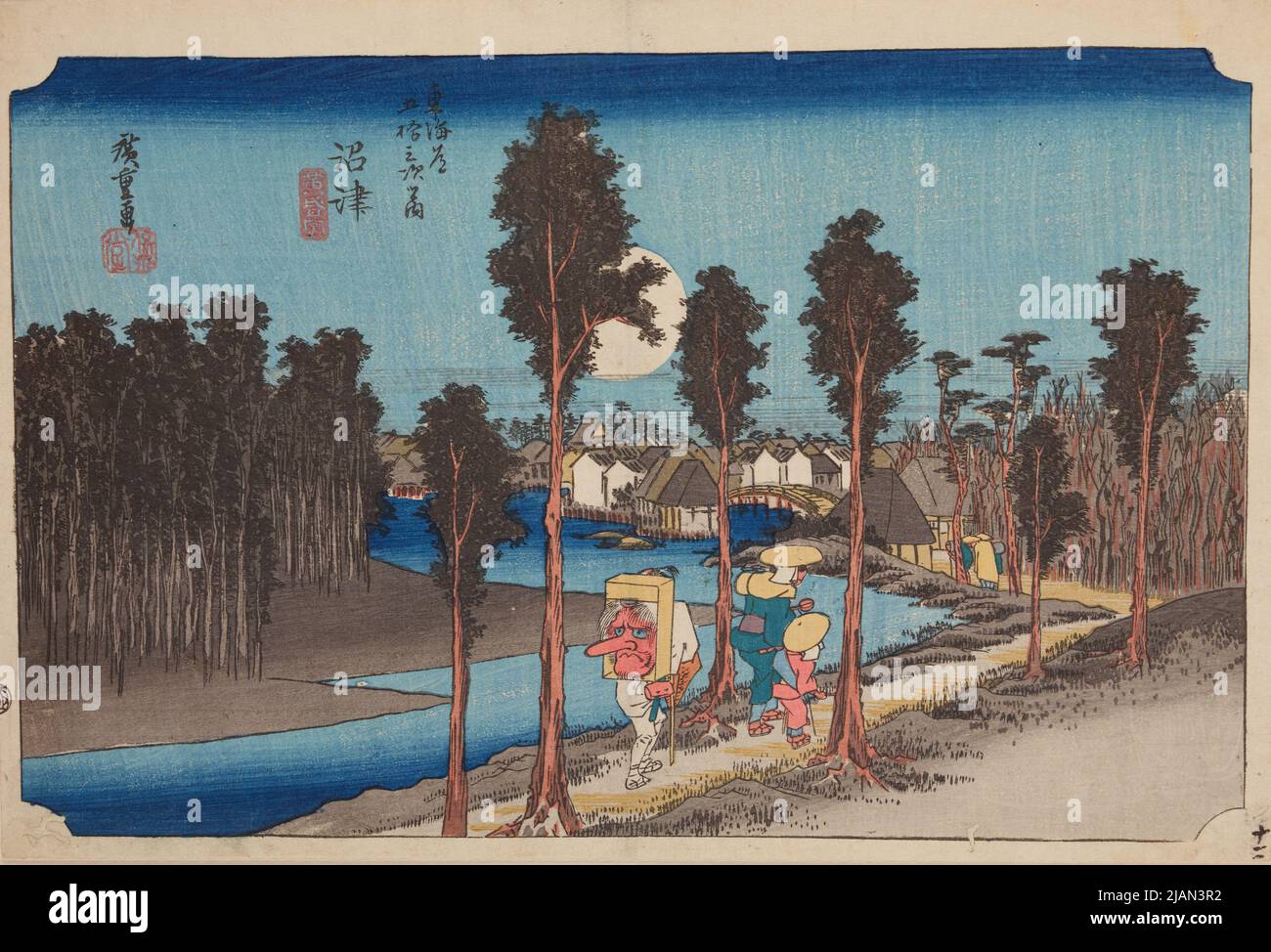 Numazu View at Dusk /Numazu Tasogare Zu, Board 13 from The Series ...