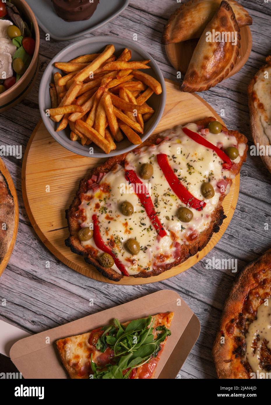 Food still life vertical snack hi-res stock photography and images - Alamy