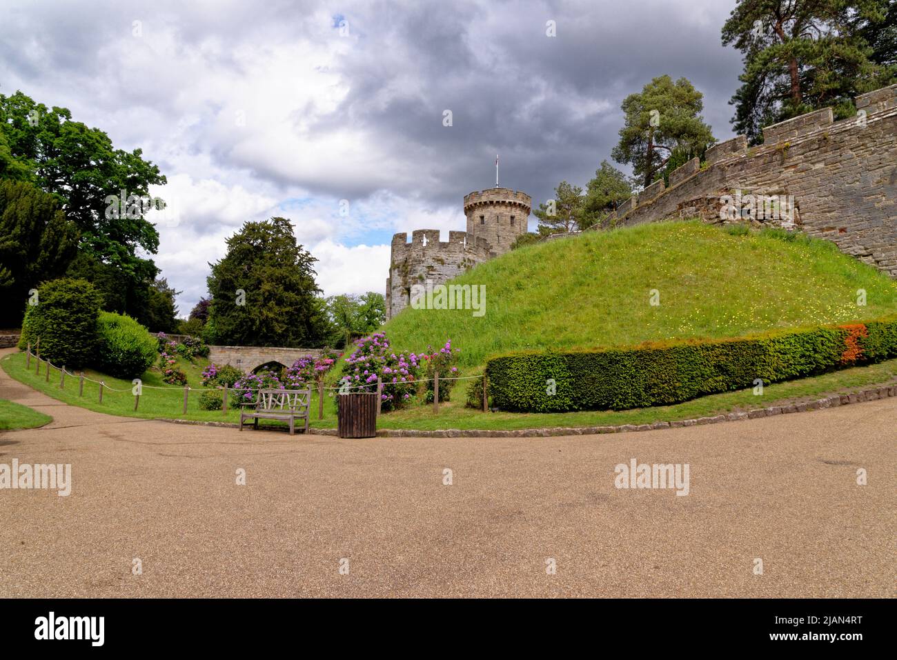 Warwick Castle - medieval castle in Warwick, Warwickshire - England ...