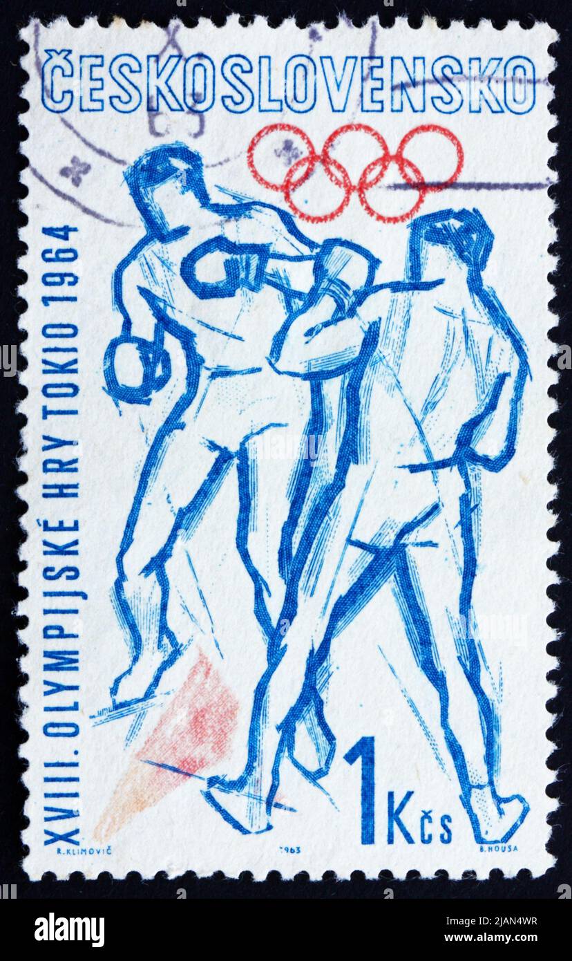 CZECHOSLOVAKIA - CIRCA 1964: a stamp printed in the Czechoslovakia ...