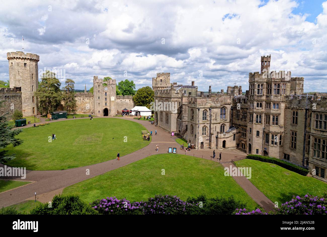 Warwick Castle - medieval castle in Warwick, Warwickshire - England ...