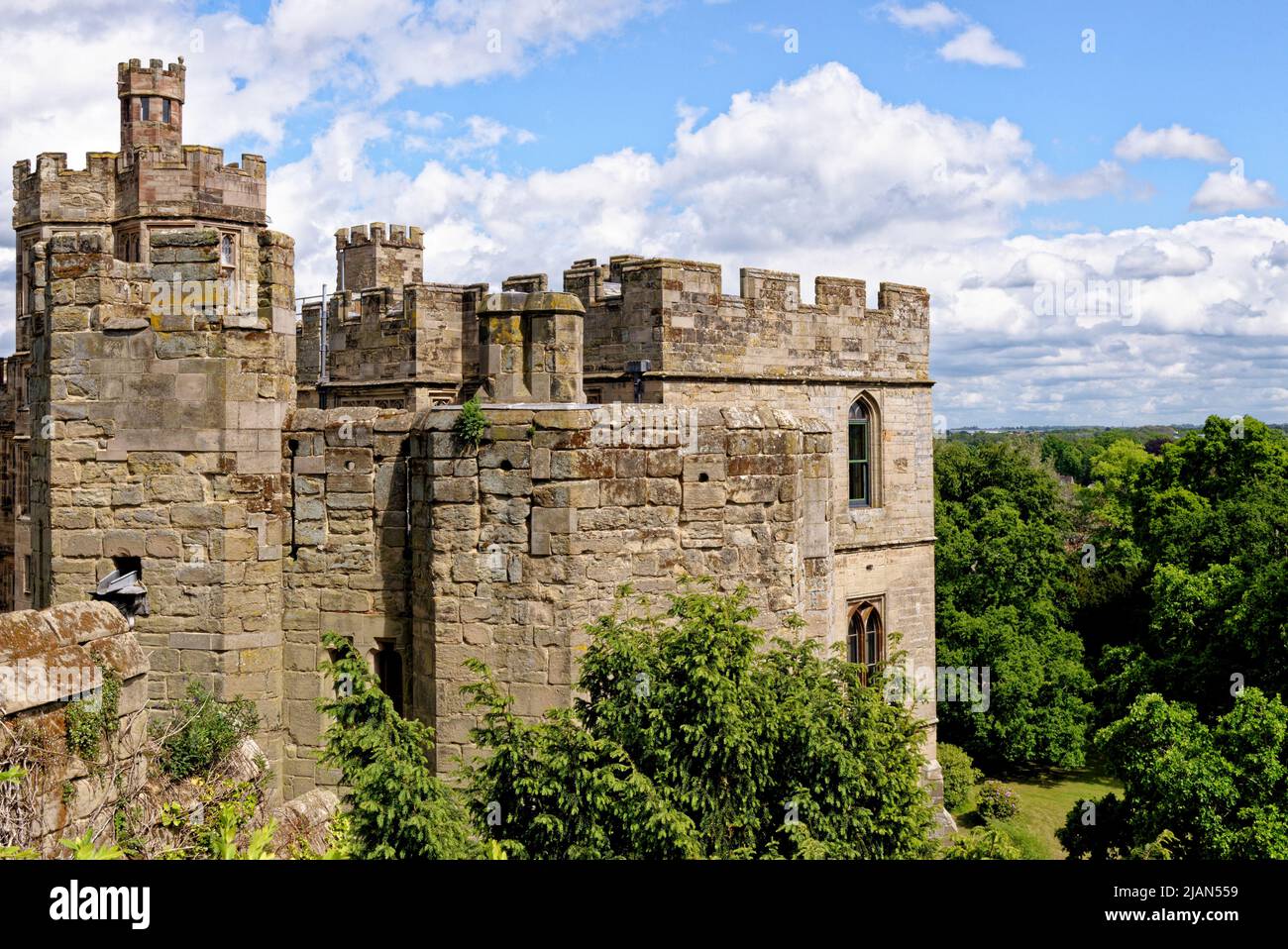 Warwick Castle - medieval castle in Warwick, Warwickshire - England ...