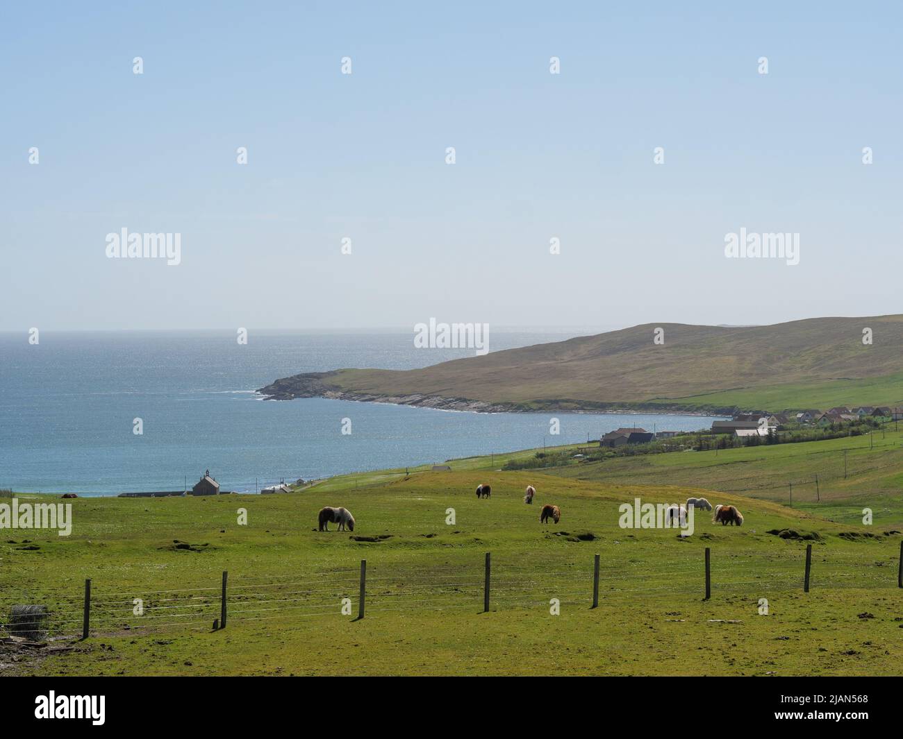 the city of Lerwick and the shetland island Stock Photo - Alamy