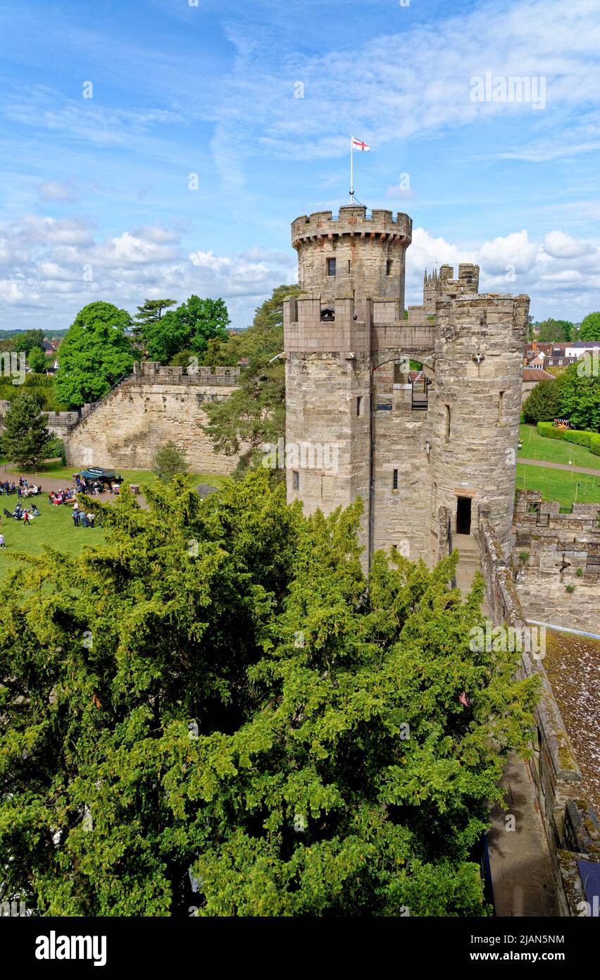 Warwick Castle - medieval castle in Warwick, Warwickshire - England ...