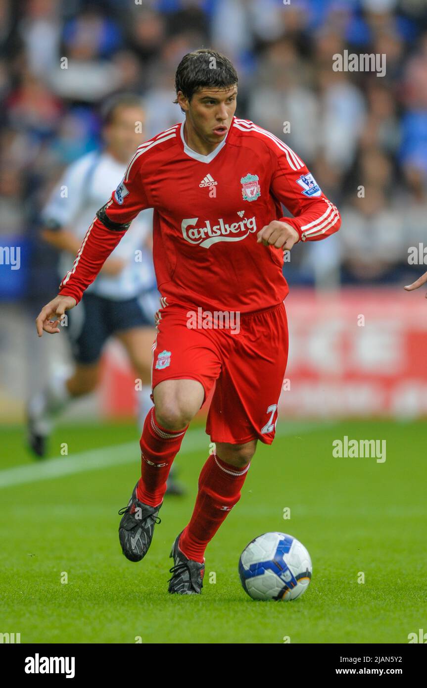 Liverpool Emiliano Insua 2009 Stock Photo - Alamy