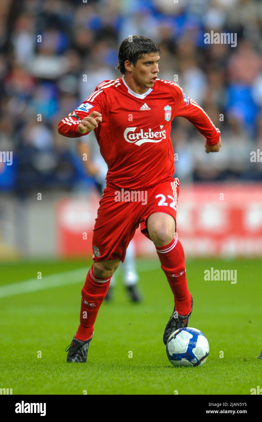 Liverpool Emiliano Insua 2009 Stock Photo - Alamy