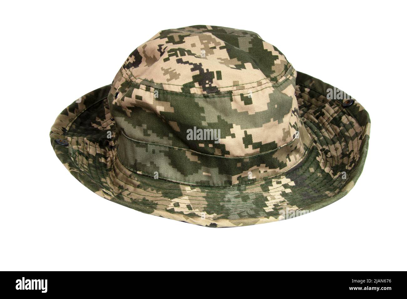 Pixel military cap hat uniform isolated on the white background Stock ...