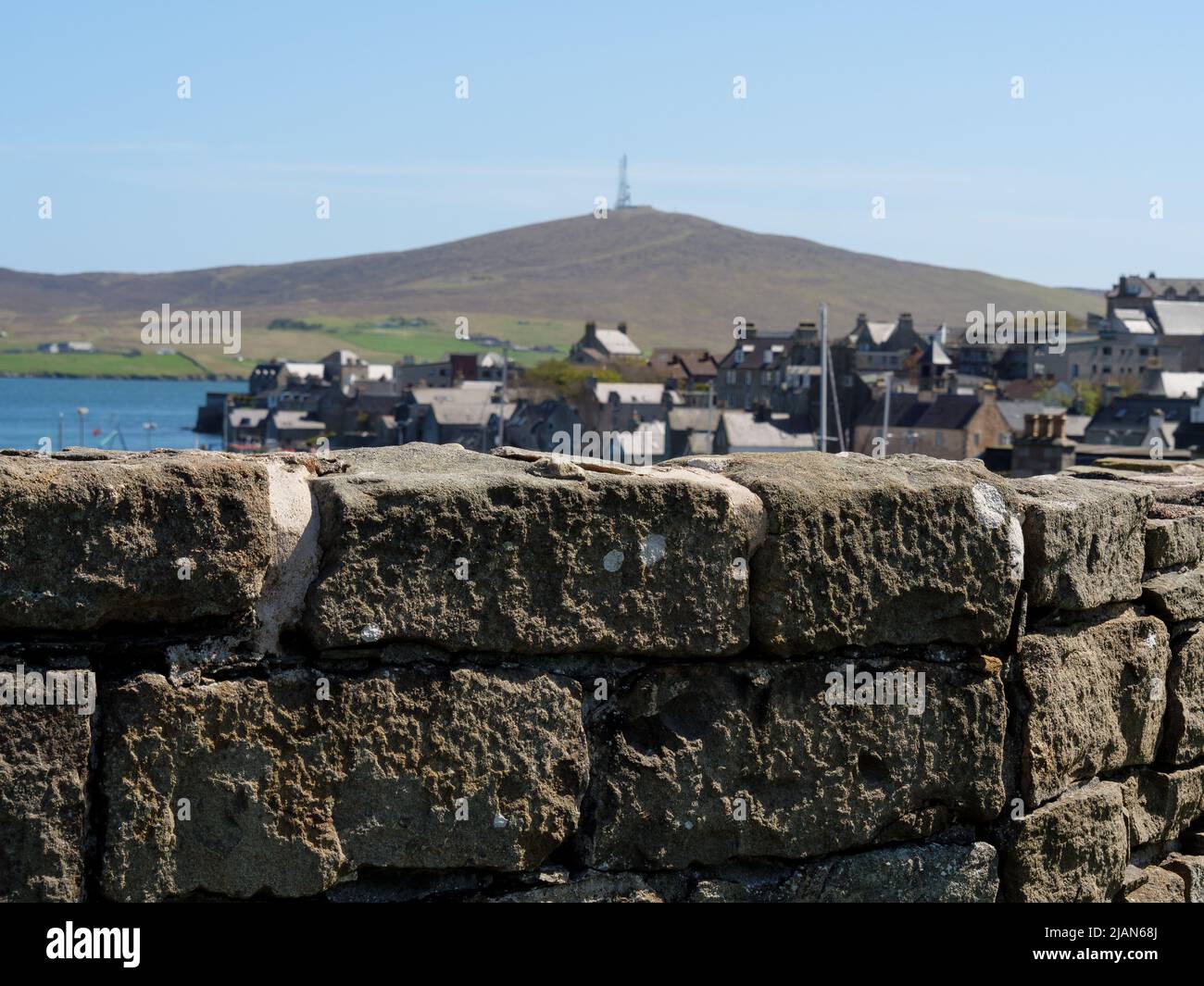 the city of Lerwick and the shetland island Stock Photo - Alamy