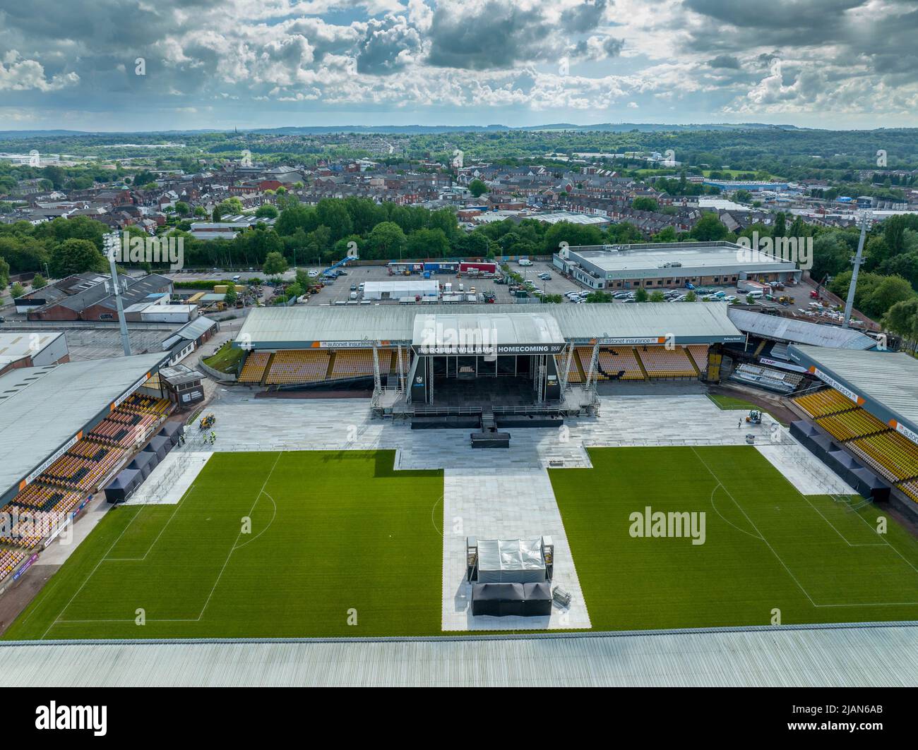 Vale Park , Robbie Williams Homecoming Concert in Burslem Stoke on ...