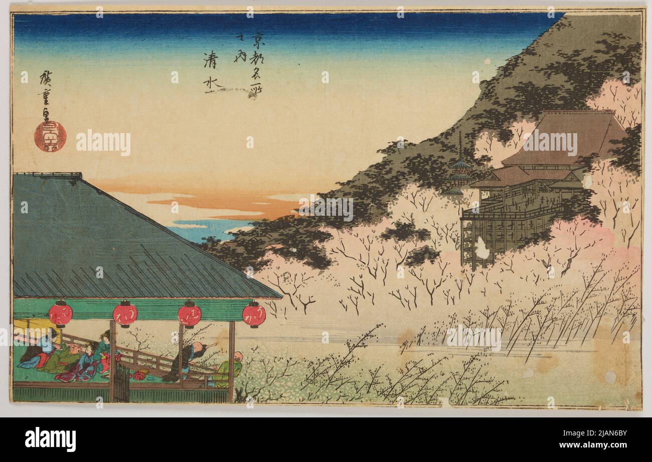 THE KIYOMIZU TEMPLE, Board 9 from the Series: Famous Views of Kyoto ...