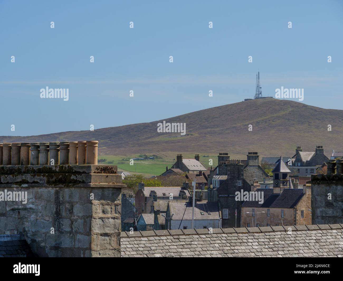 the city of Lerwick and the shetland island Stock Photo - Alamy