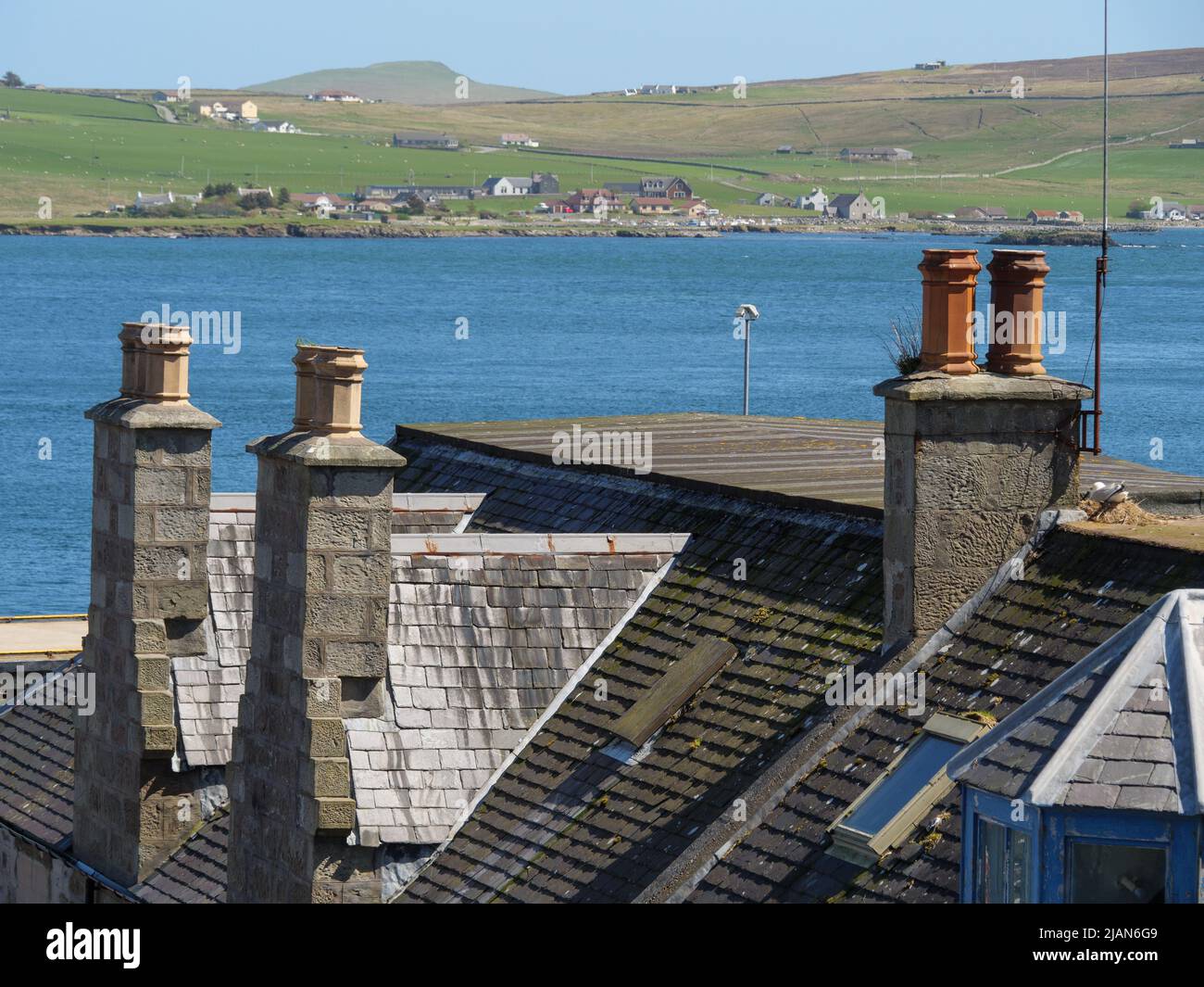 the city of Lerwick and the shetland island Stock Photo - Alamy