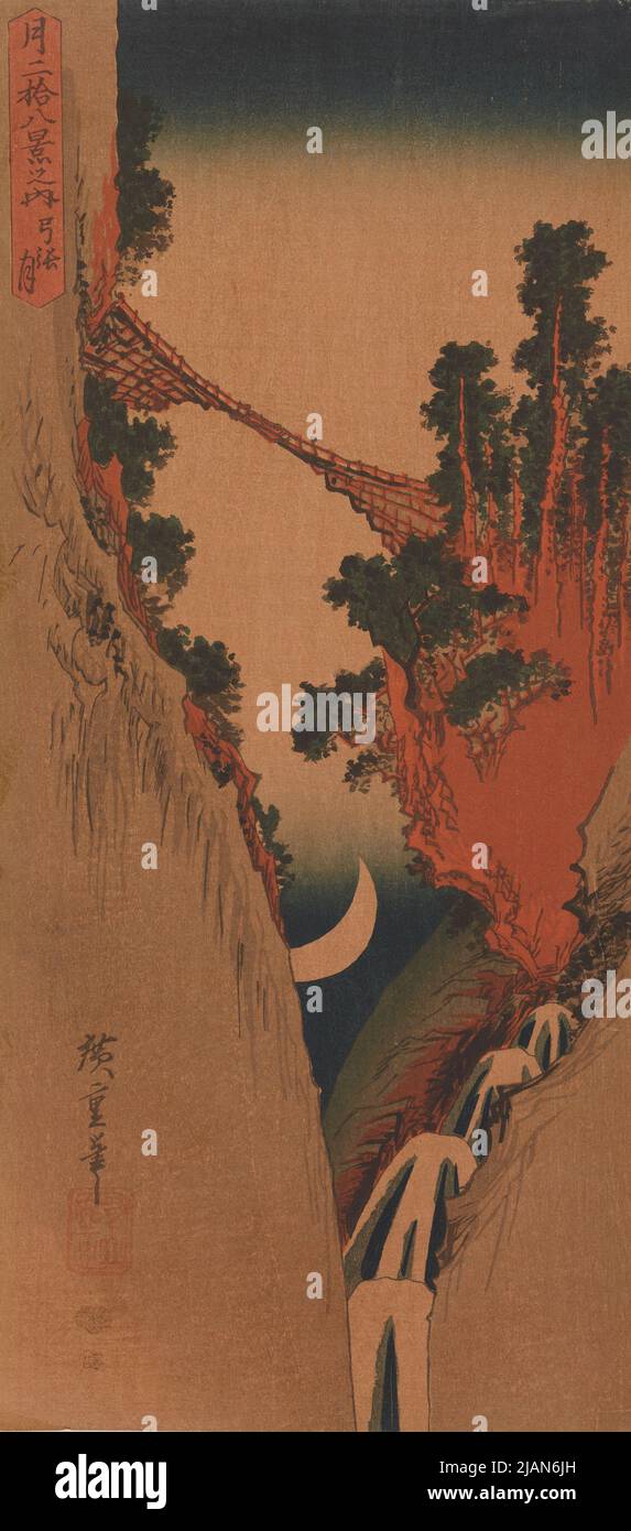 Arched moon /Yuni harizuki, from the series: Twenty eight views of the ...