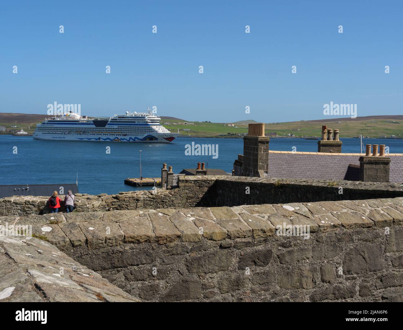 the city of Lerwick and the shetland island Stock Photo - Alamy