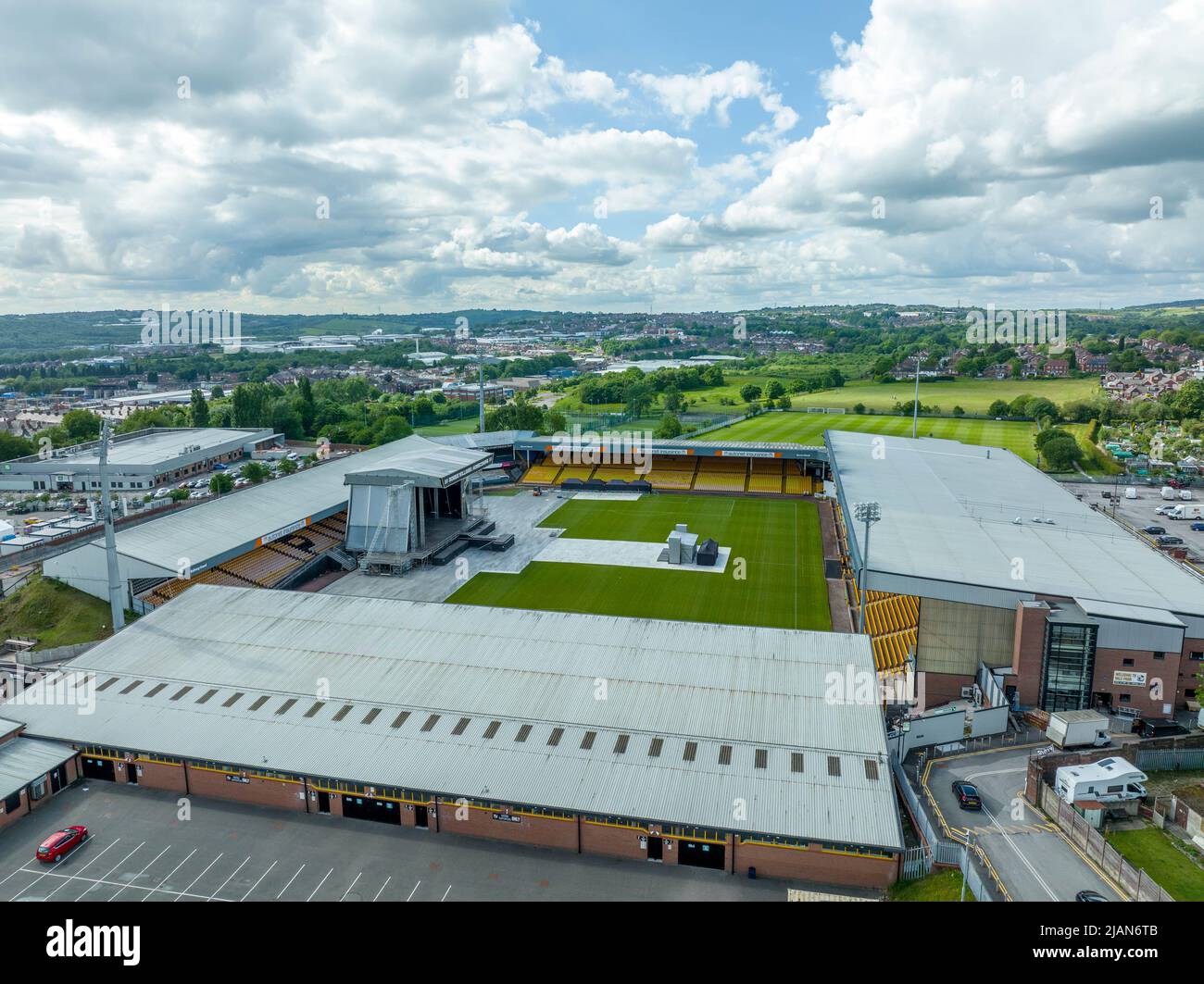 Vale park stadium drone hi-res stock photography and images - Alamy