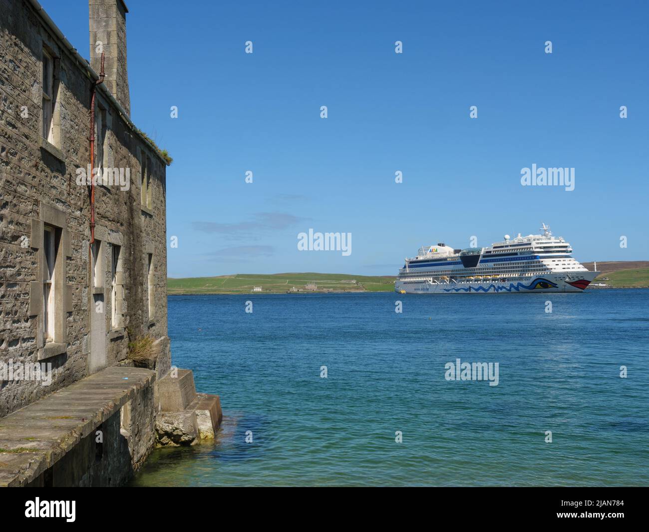 the city of Lerwick and the shetland island Stock Photo - Alamy