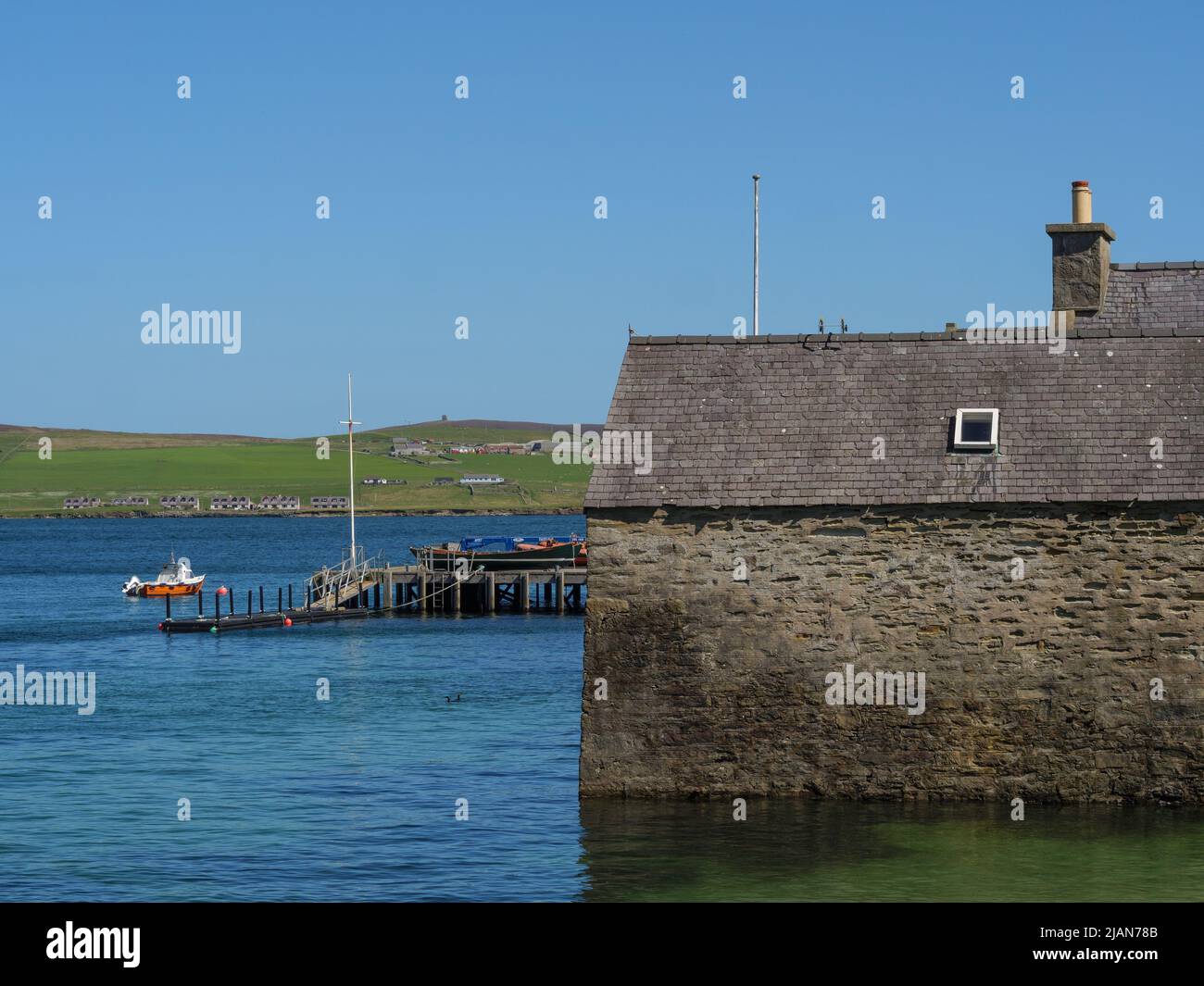 the city of Lerwick and the shetland island Stock Photo - Alamy