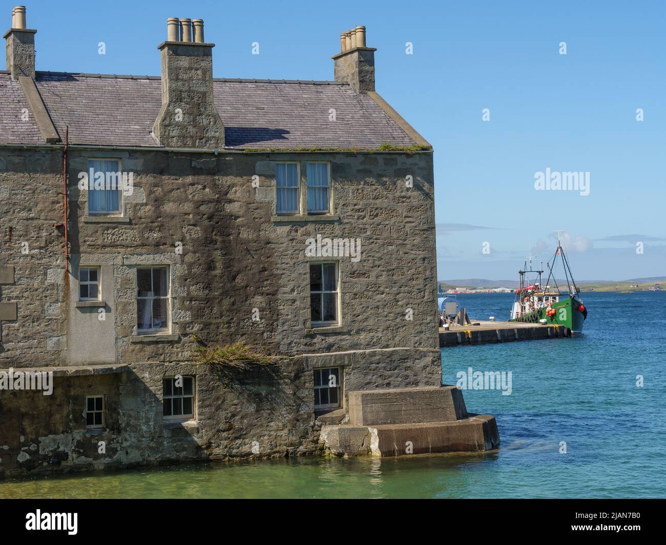 the city of Lerwick and the shetland island Stock Photo - Alamy