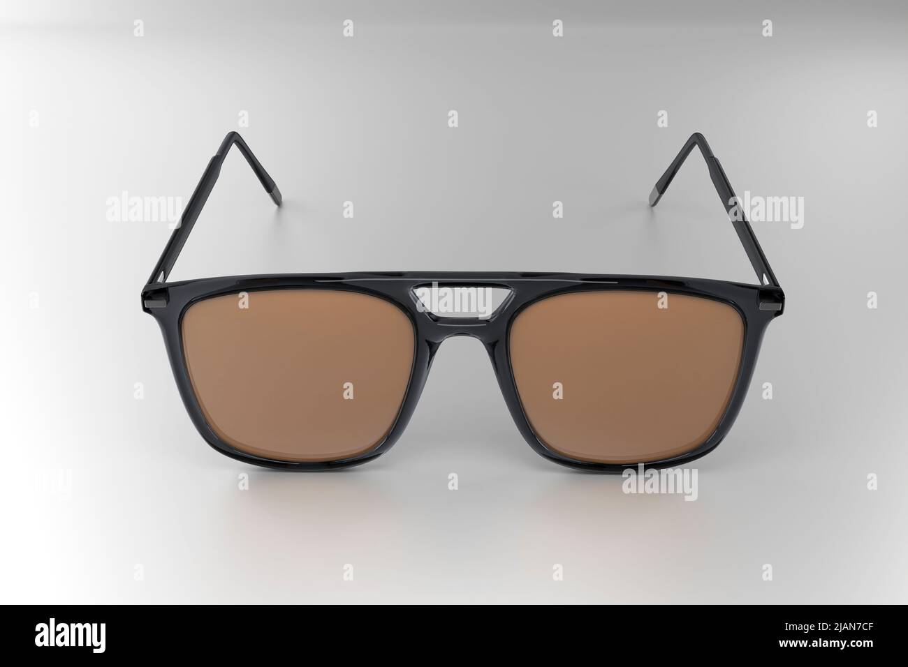 Realistic sunglasses isolated on white background. Trendy unisex ...