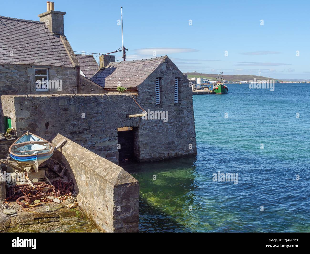 the city of Lerwick and the shetland island Stock Photo - Alamy