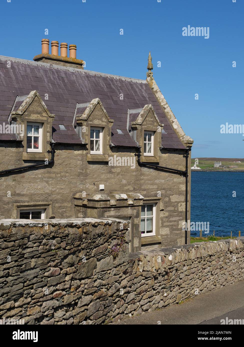 the city of Lerwick and the shetland island Stock Photo - Alamy