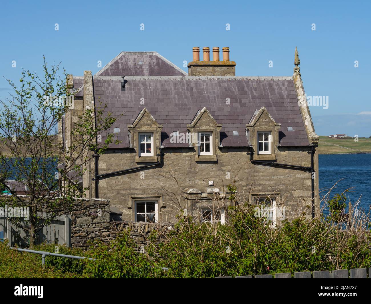 the city of Lerwick and the shetland island Stock Photo - Alamy