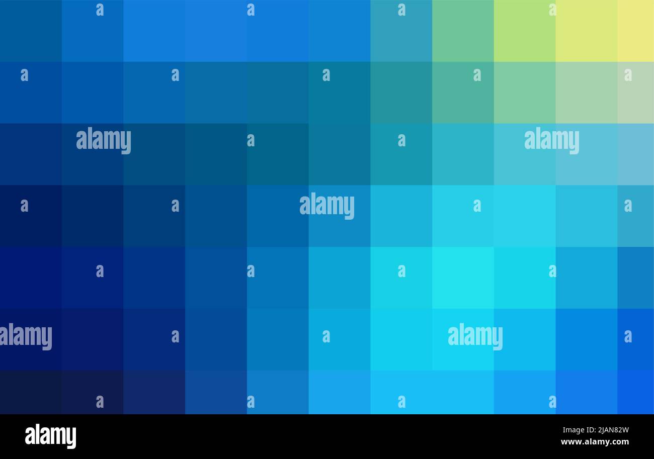 Gradient blue background from dark to light squares. Abstract pattern ...