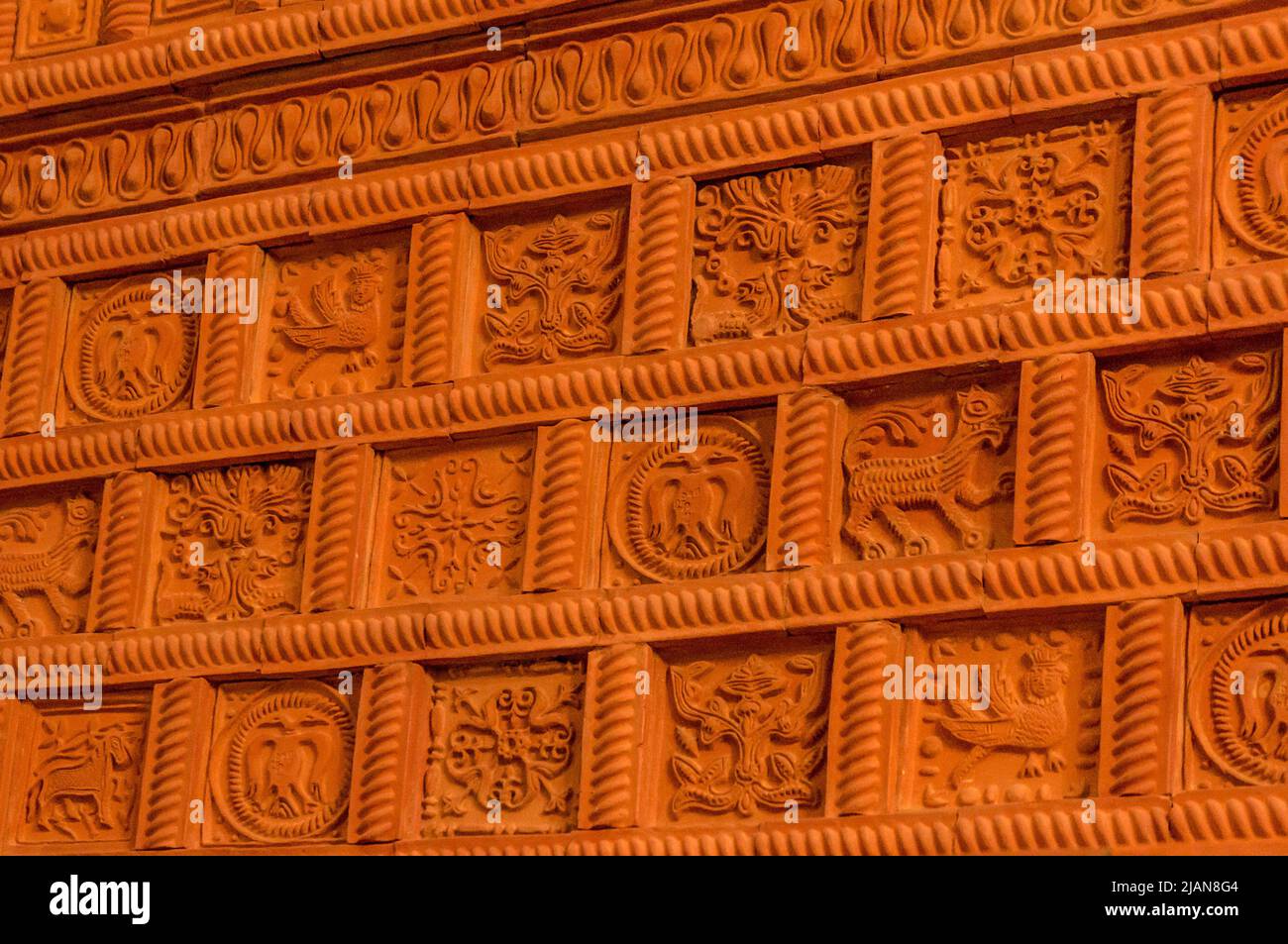 Traditional russian ornament on clay oven tiles Stock Photo - Alamy