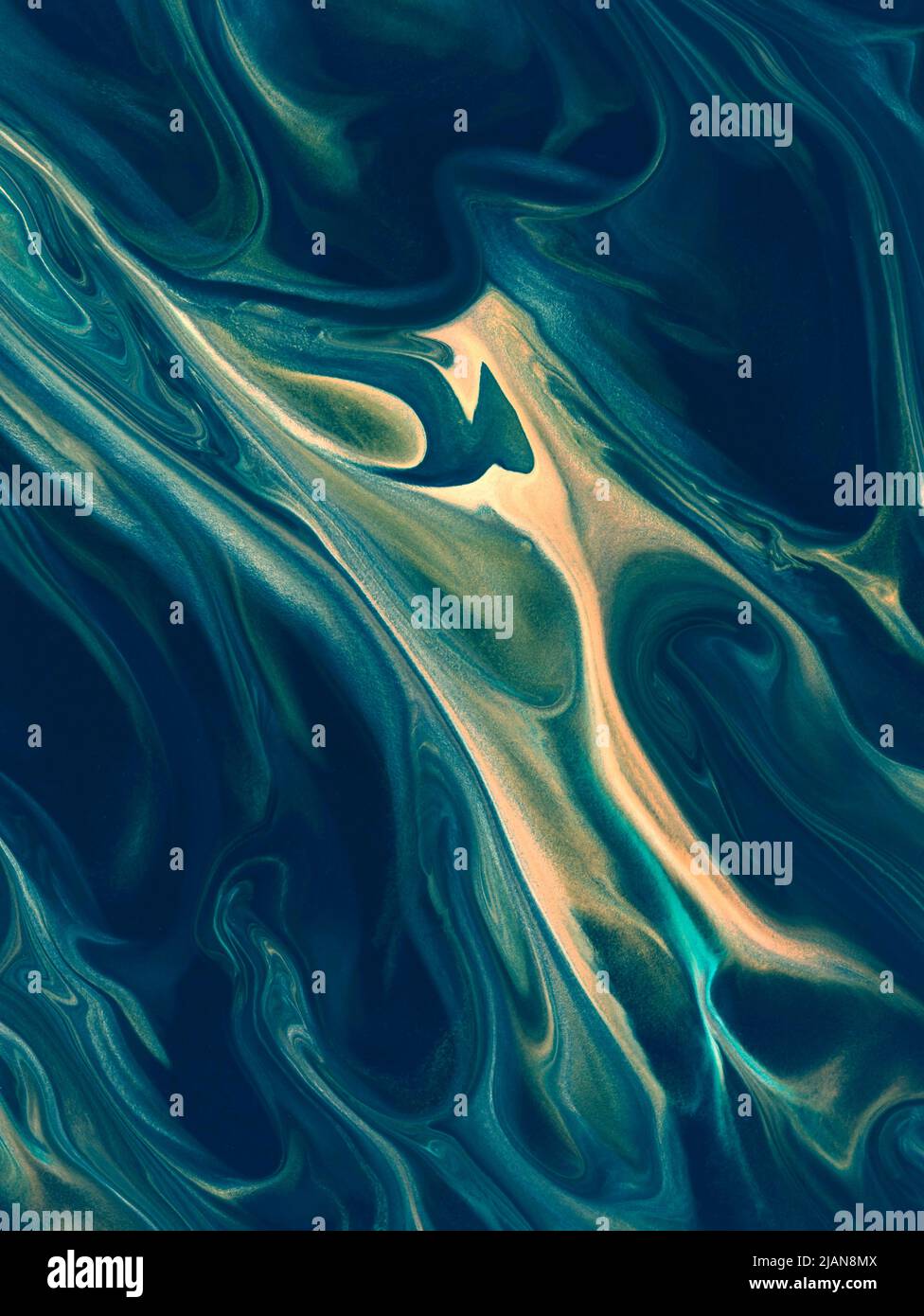 Abstract art painting, turquoise marble texture , creative hand painted ...