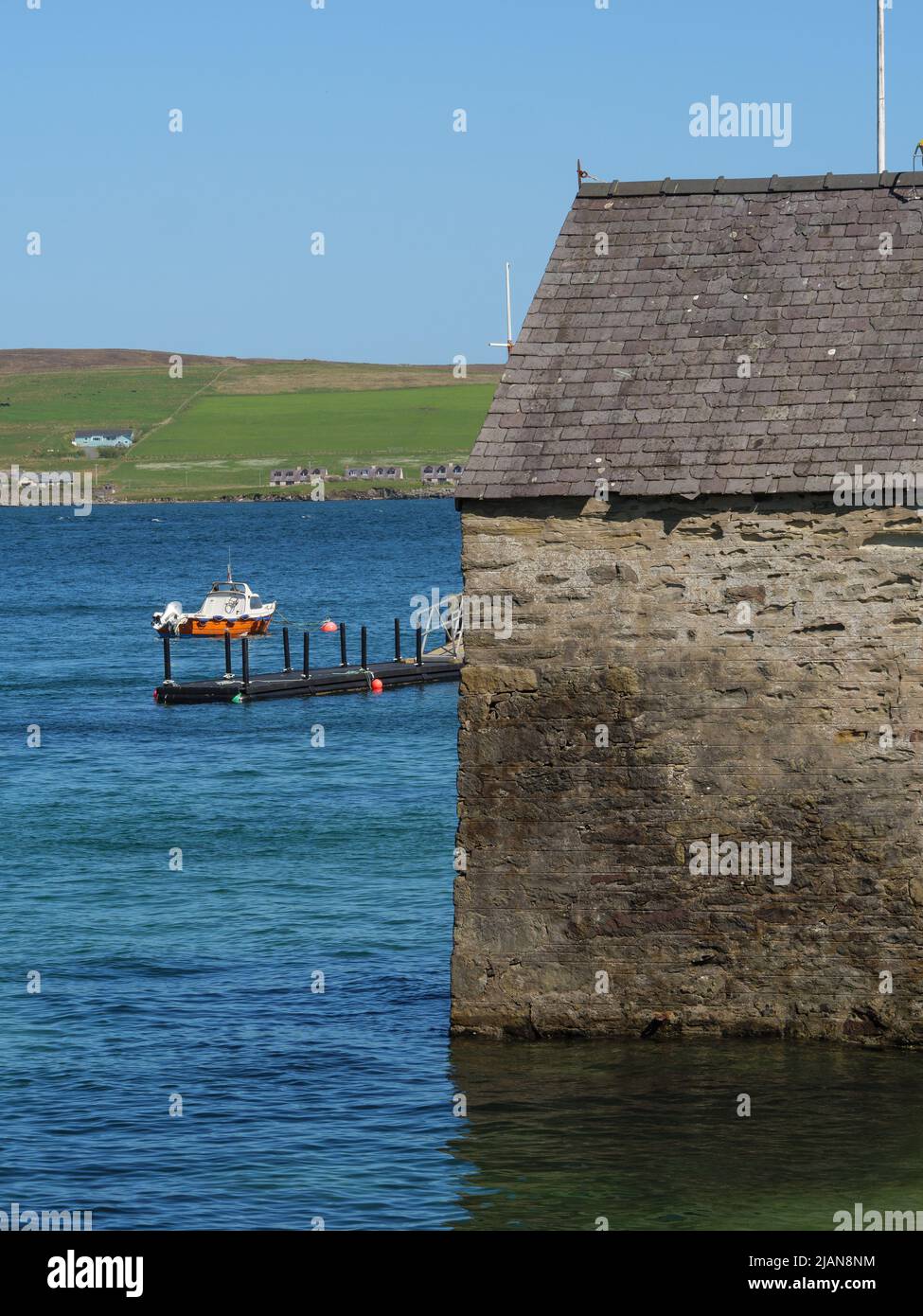 the city of Lerwick and the shetland island Stock Photo - Alamy