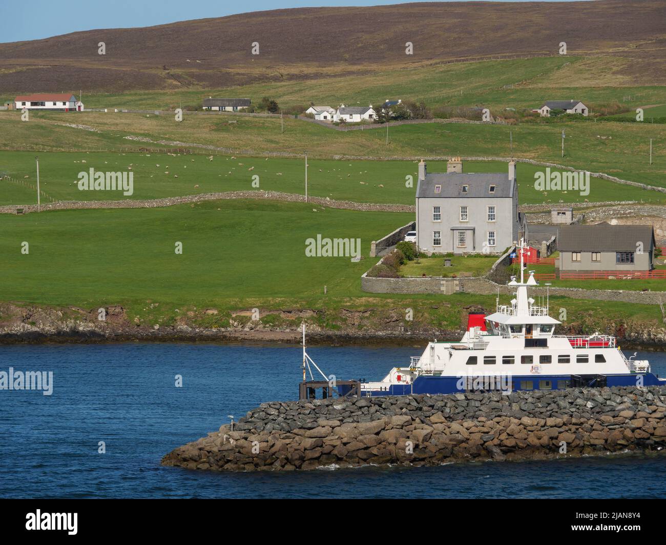 the city of Lerwick and the shetland island Stock Photo - Alamy