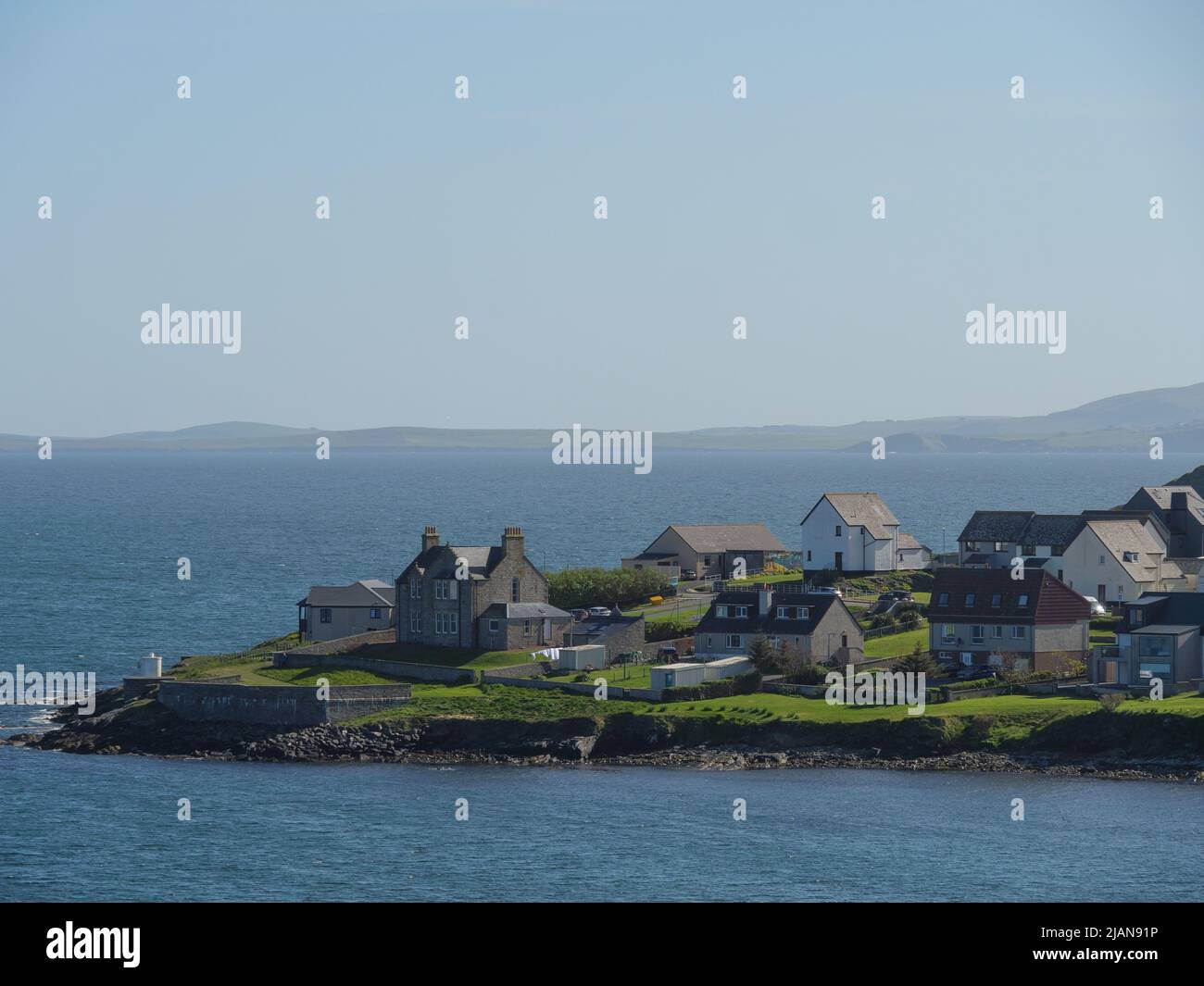 the city of Lerwick and the shetland island Stock Photo - Alamy