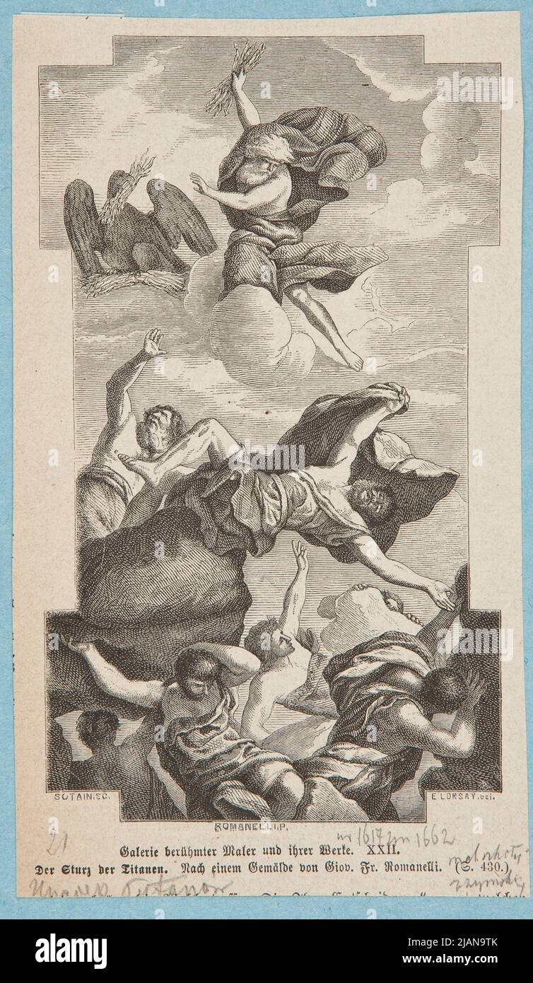 The fall of the Titans according to the image of Giovanni Fr. Romanelli ...