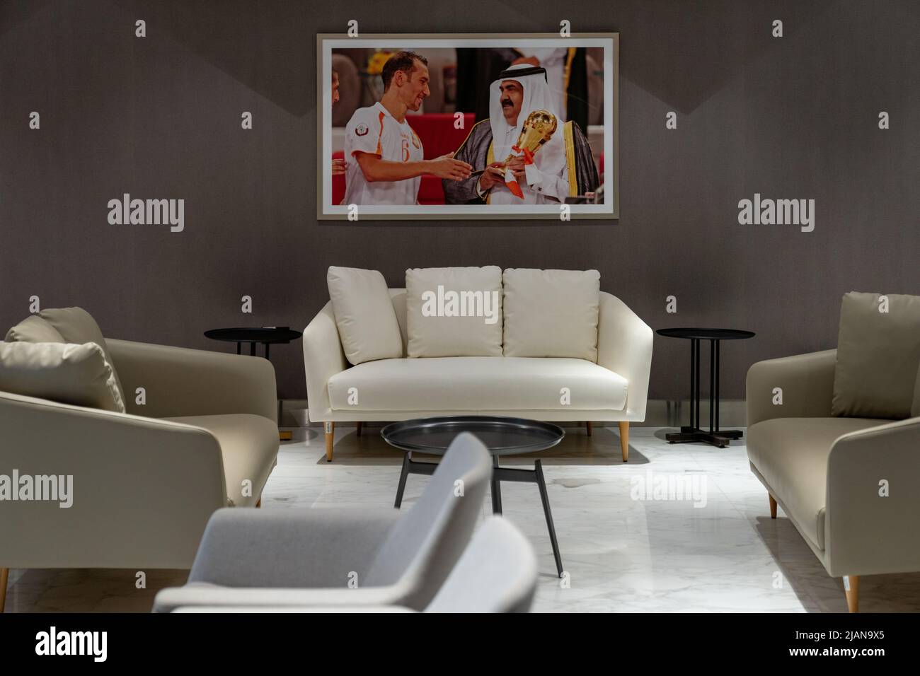 VIP Lounge at Khalifa International Stadium. The 40,000-seat arena is ...